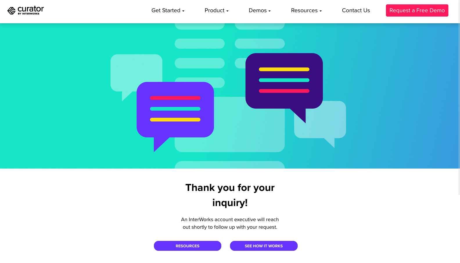 Submission Success | Curator by InterWorks